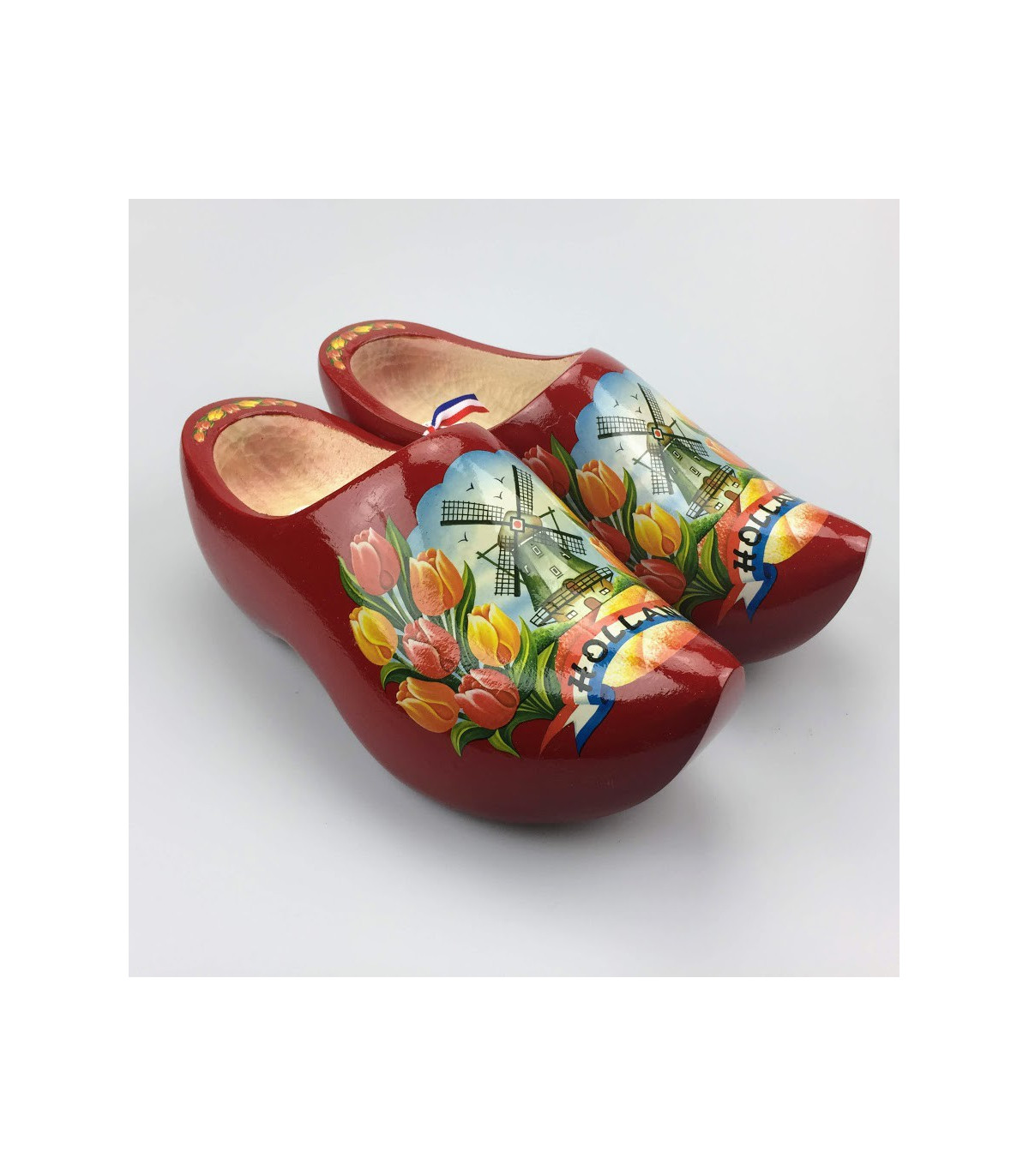 Rode klompen met molen en tulpen kopen bij habermehl.nl?