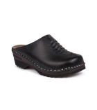 Troentorp lederen klompen bruin - Bastad klompen